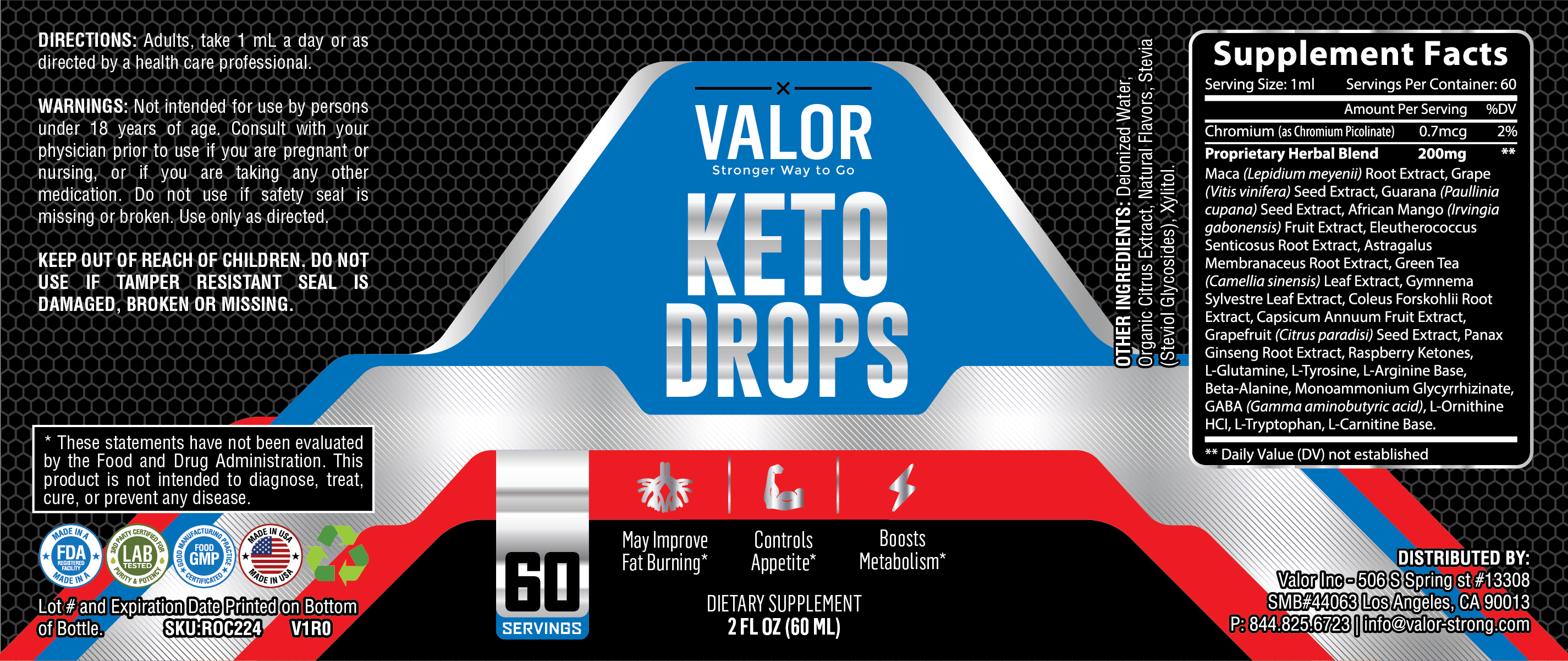 Keto Drops 2oz – VALOR STRONG SUPPLEMENTS
