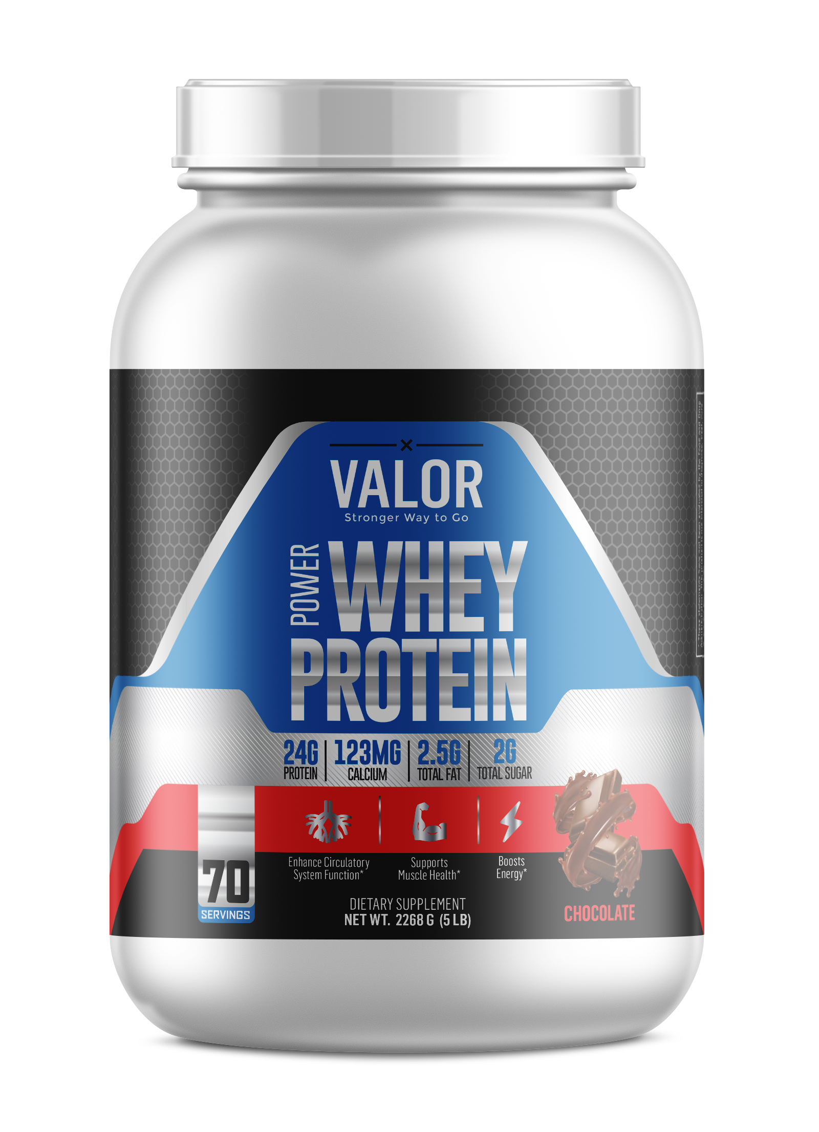 POWER-WHEY Protein Chocolate – VALOR STRONG SUPPLEMENTS